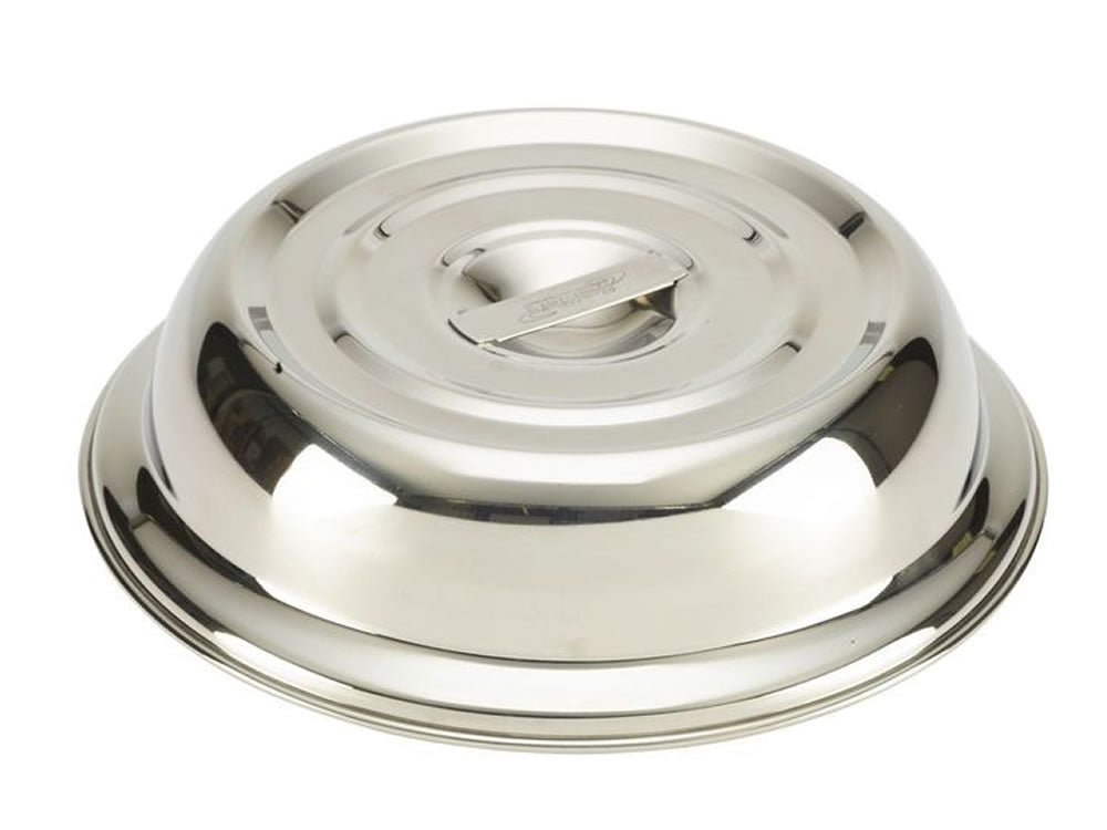 Genware 21483 Round S/St. Plate Cover For 8" Plate | Advantage Catering ...