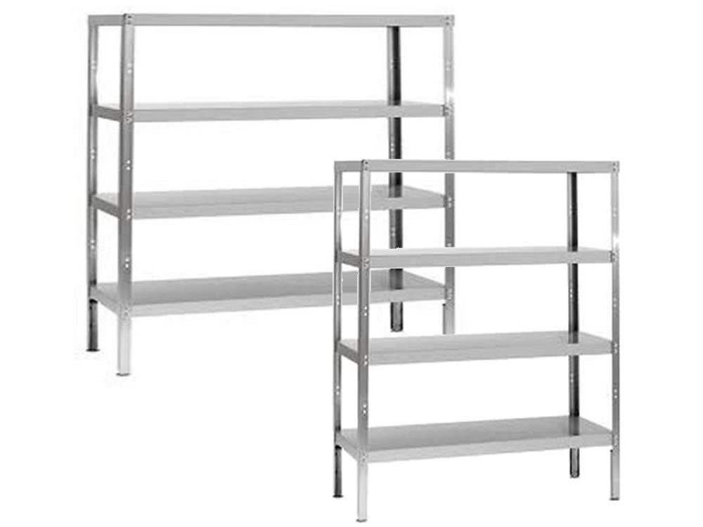 Parry 400mm Deep Stainless Steel 4 Tier Storage Rack | Advantage ...
