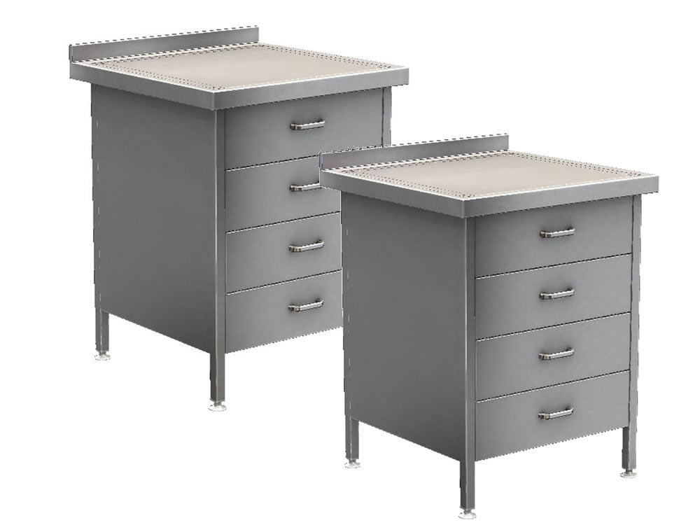 Parry Stainless Steel 4 Drawer Unit Kitchen Storage | Advantage ...